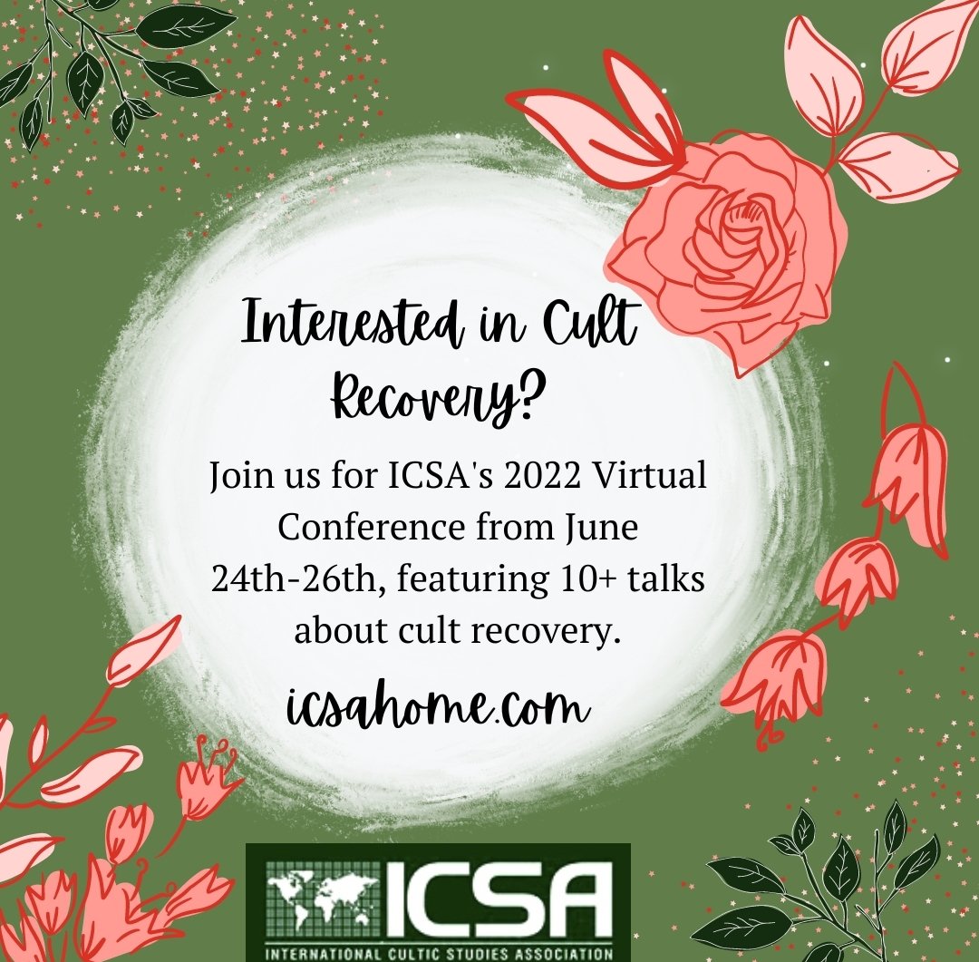 ICSA Annual Conference – Virtual – cult recovery 101
